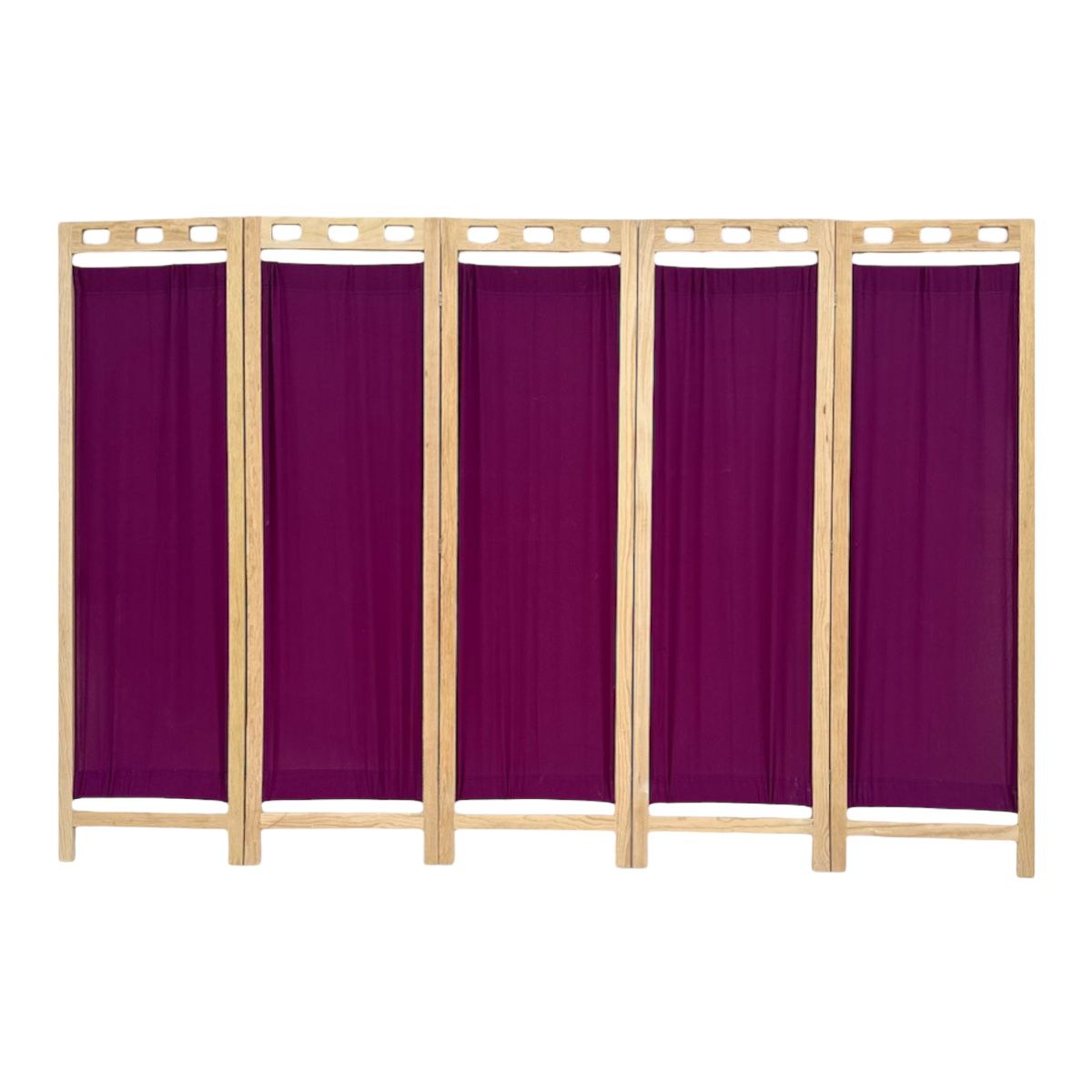 Biombo Cinco Paneles (Seleccione Color Tela) - MARDAM Muebles y Hogar